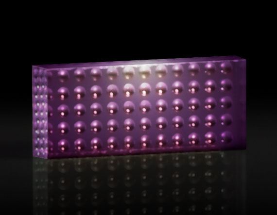 4.45 x 2.20mm, 3.200 ROC, 750μm Pitch, Silicon, 1 x 4 Linear Microlens ...